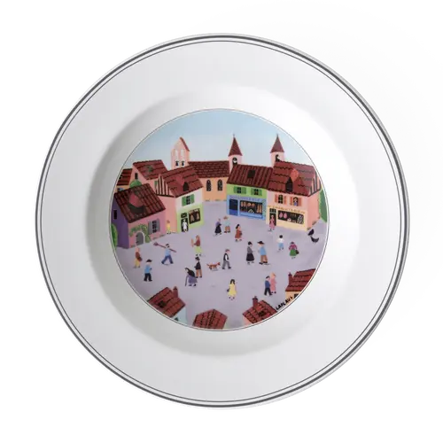 VILLEROY & BOCH Design Naif Rim Soup #4 Old Village Square - None