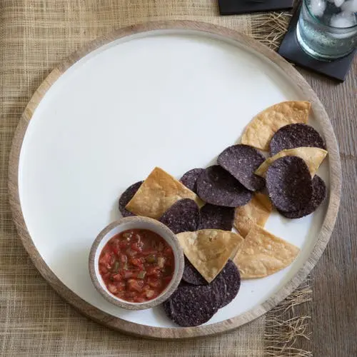 BE HOME Madras Classic Round Platter
