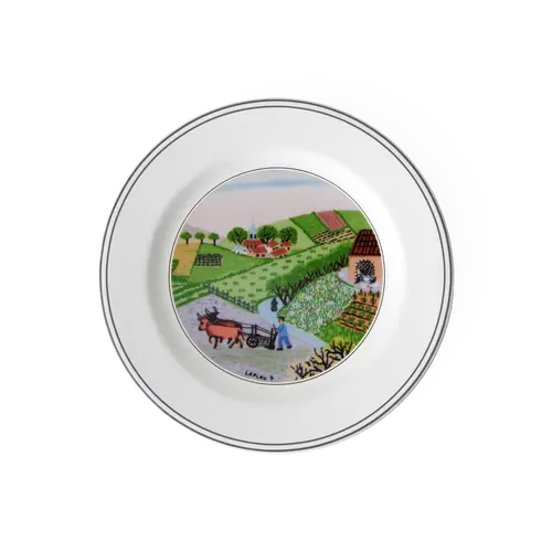 VILLEROY & BOCH Design Naif Bread & Butter Plate #4 Plowing
