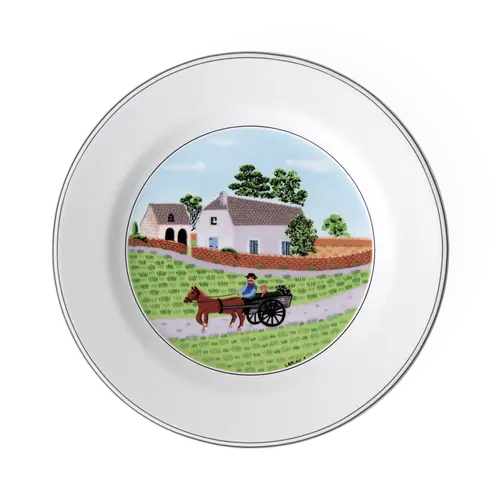 VILLEROY & BOCH Design Naif Salad Plate #1 Going To Market - None