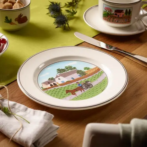VILLEROY & BOCH Design Naif Salad Plate #1 Going To Market