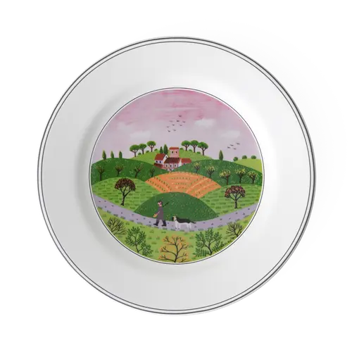 VILLEROY & BOCH Design Naif Salad Plate #6 Hunter & Dog