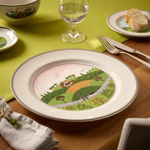 VILLEROY & BOCH Design Naif Dinner Plate #6 Hunter & Dog