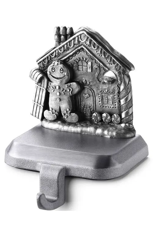 LANDS' END Classic Christmas Stocking Holder - Gingerbread House