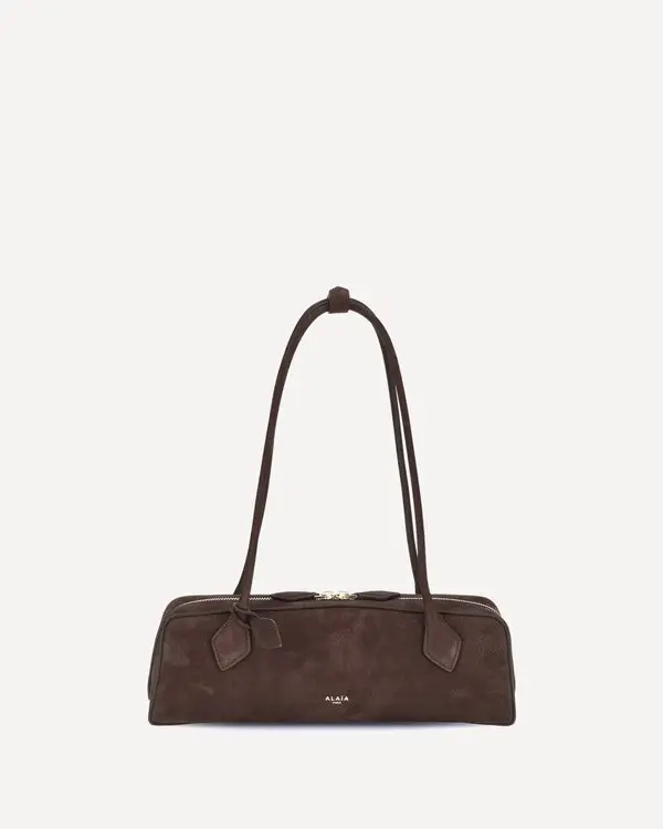 Alaïa Le Teckel Suede Shoulder Bag - Brown