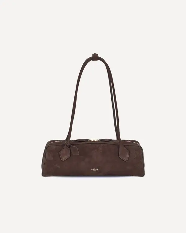 Alaïa Le Teckel Suede Shoulder Bag - Brown