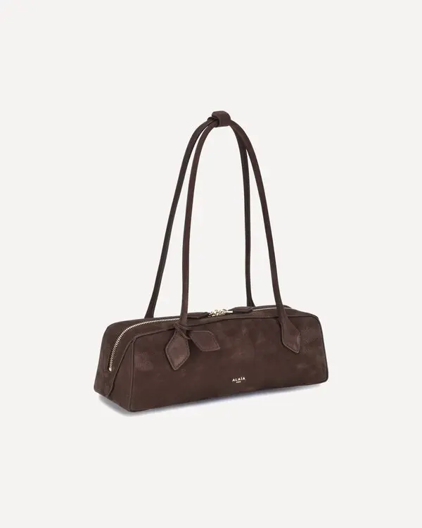 Alaïa Le Teckel Suede Shoulder Bag - Brown