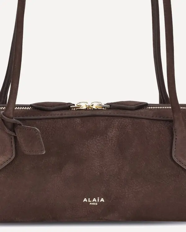 Alaïa Le Teckel Suede Shoulder Bag - Brown