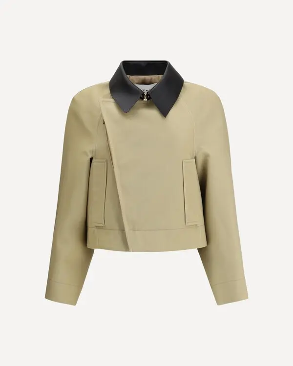 Givenchy Cropped Cotton And Wool Caban Jacket - Beige