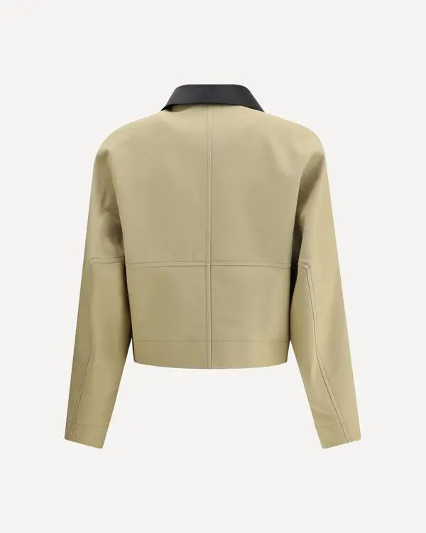Givenchy Cropped Cotton And Wool Caban Jacket - Beige