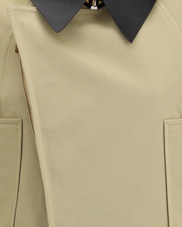 Givenchy Cropped Cotton And Wool Caban Jacket - Beige