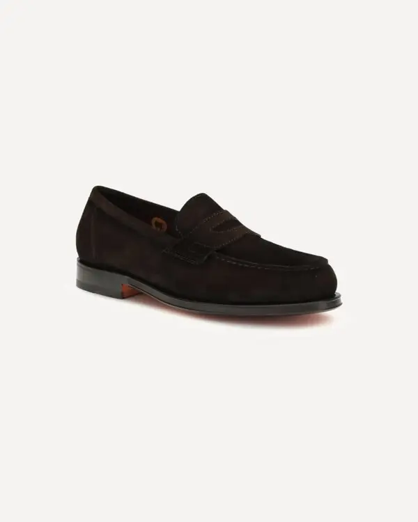 Santoni Suede Loafer