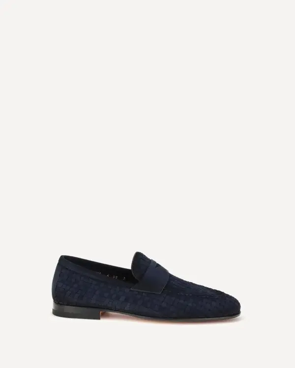 Santoni Carlo Penny Loafers - Blue