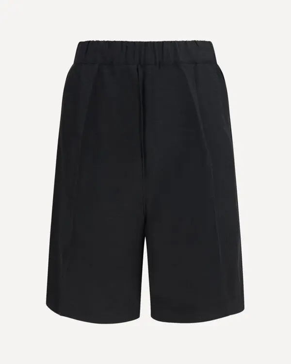 LANEUS Viscose And Linen Bermuda Shorts