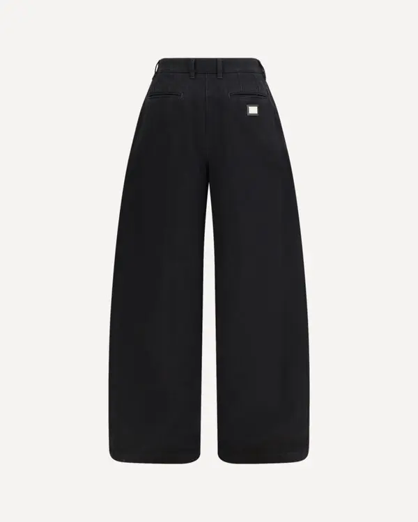 Dolce & Gabbana Wide-leg Cotton Jeans