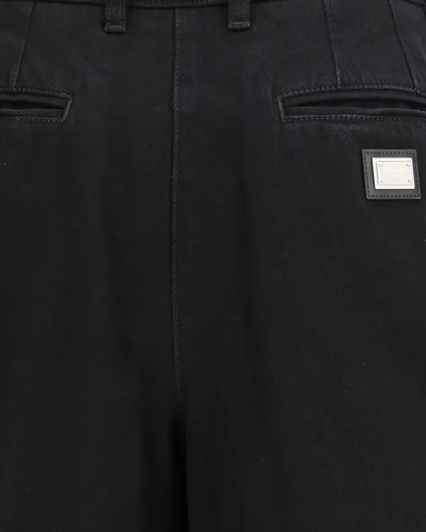 Dolce & Gabbana Wide-leg Cotton Jeans
