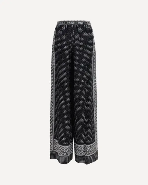 Ermanno Scervino Printed Silk Pants