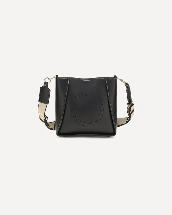 Stella McCartney Logo Shoulder Bag - Black