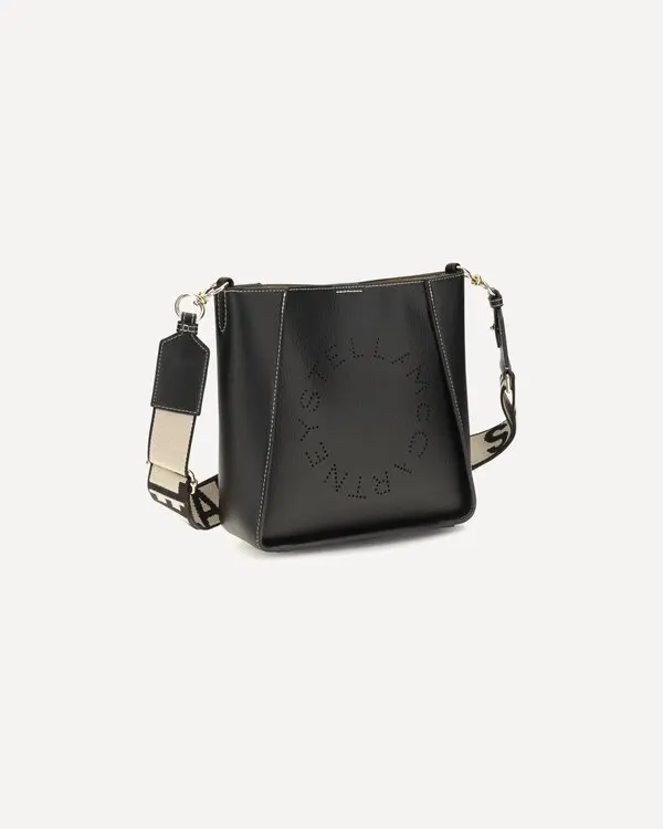 Stella McCartney Logo Shoulder Bag - Black