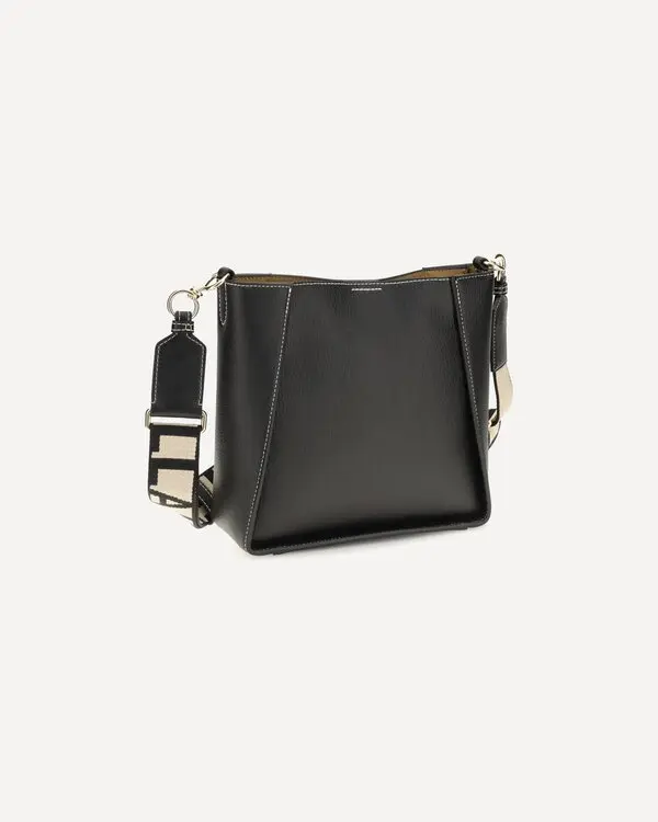 Stella McCartney Logo Shoulder Bag - Black