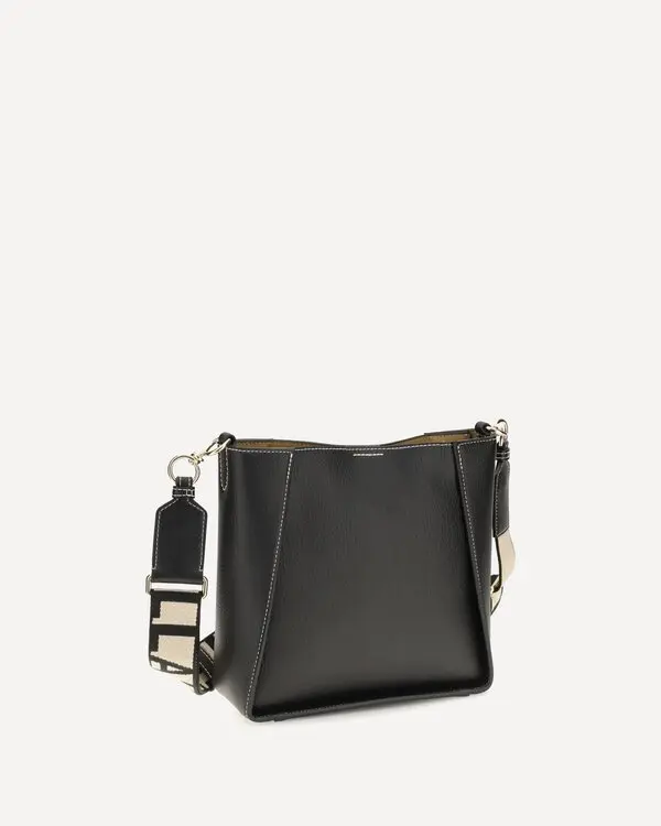 Stella McCartney Logo Shoulder Bag - Black