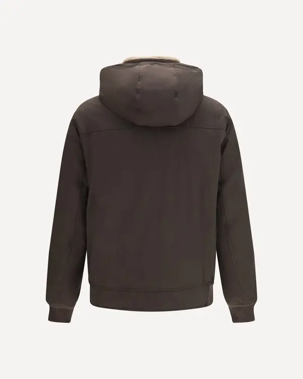 Brunello Cucinelli Nylon Down Jacket With Removable Hood
