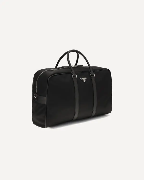 Prada Travel Bag In Re-nylon And Saffiano Leather