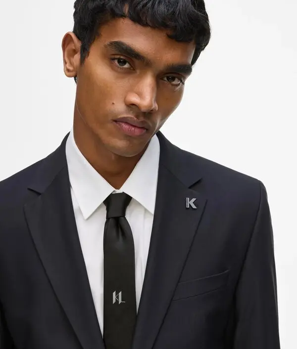 Karl Lagerfeld Monogram Neck Tie