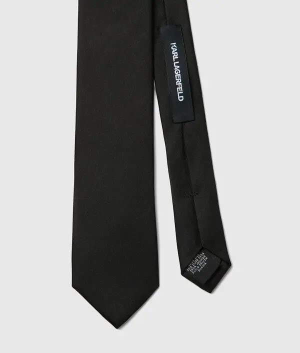 Karl Lagerfeld Monogram Neck Tie - Black