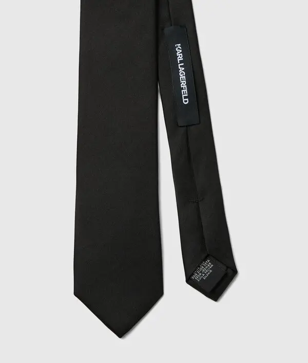 Karl Lagerfeld Monogram Neck Tie - Black