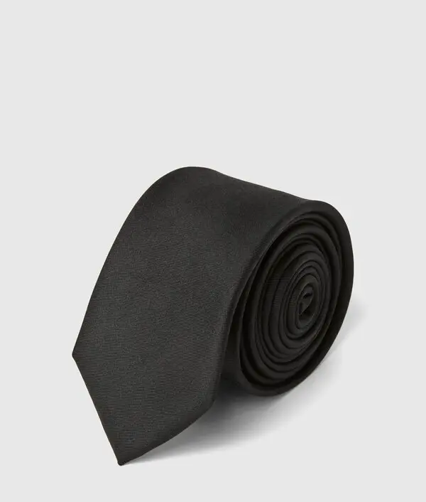 Karl Lagerfeld Monogram Neck Tie - Black