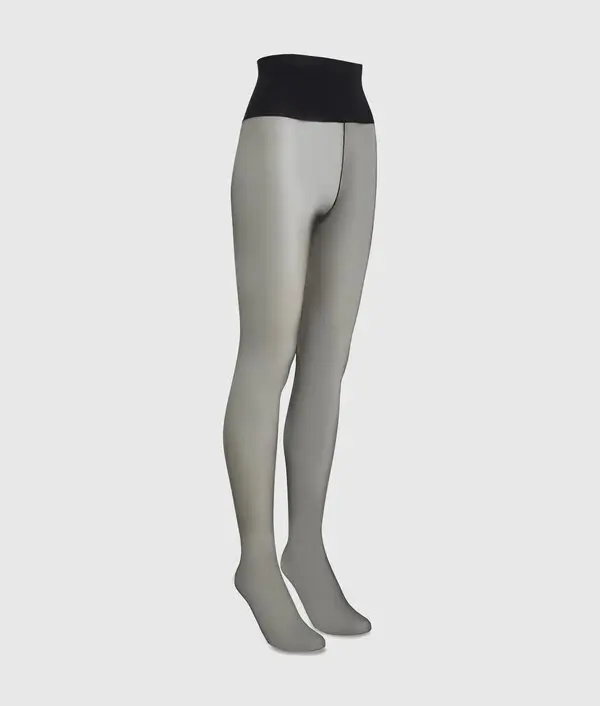 Karl Lagerfeld Signature Seamed Tights - Black