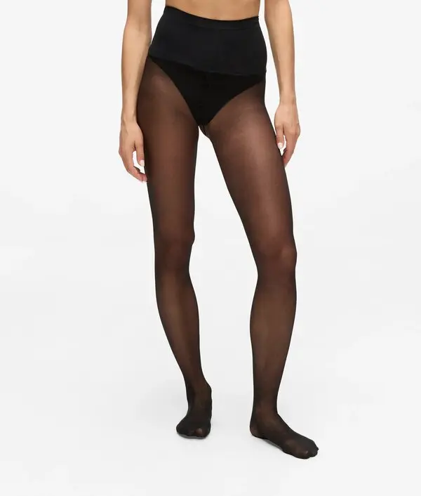 Karl Lagerfeld Signature Seamed Tights