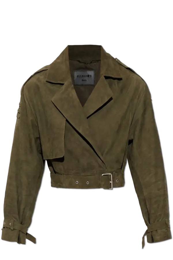 ALLSAINTS Suede Jacket "ophelia - Green