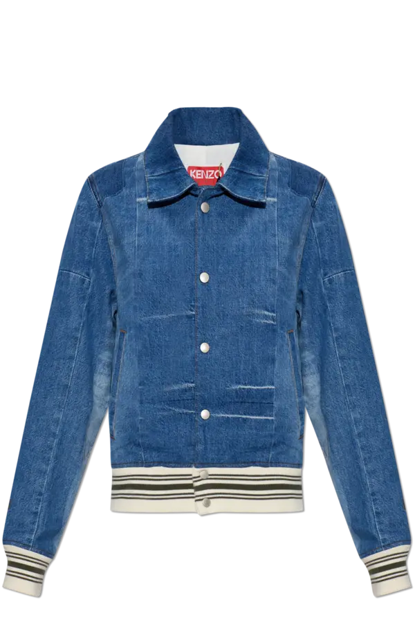 Kenzo Denim Jacket With 'vintage' Effect