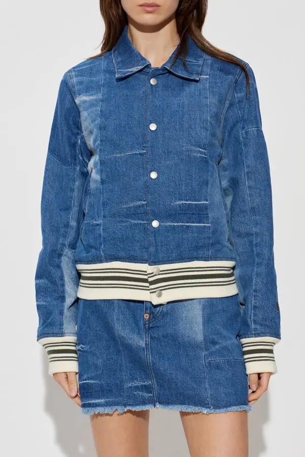 Kenzo Denim Jacket With 'vintage' Effect
