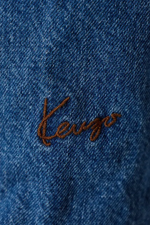 Kenzo Denim Jacket With 'vintage' Effect