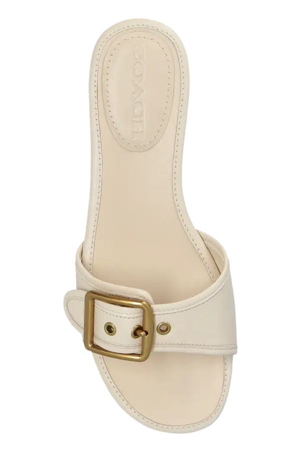 COACH Leather Slides