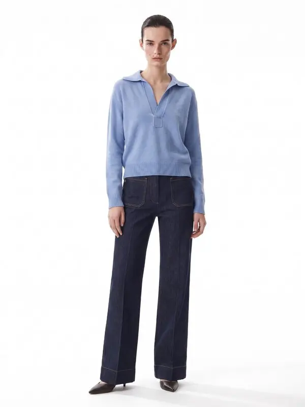 Victoria Beckham Alina Flared Jeans - Blue