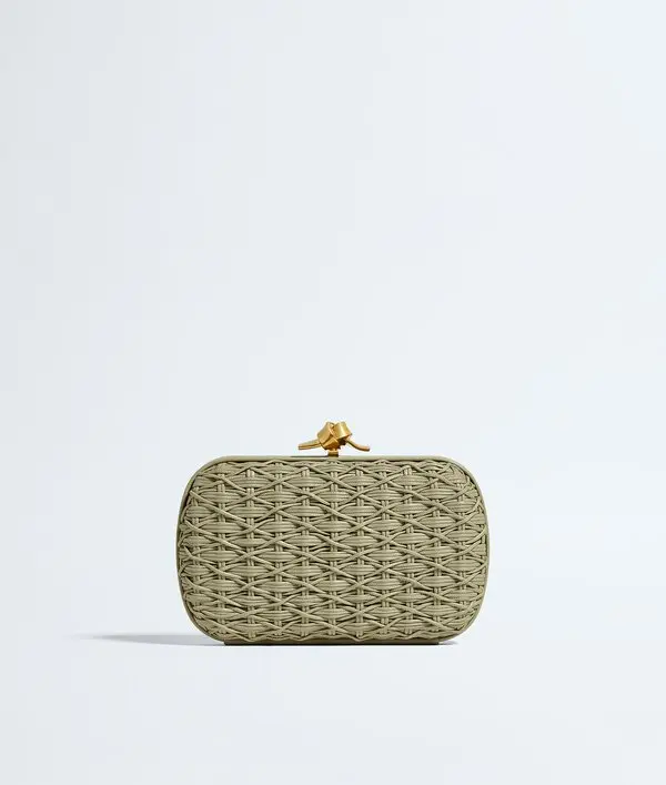 Bottega Veneta Knot Minaudière - Travertine