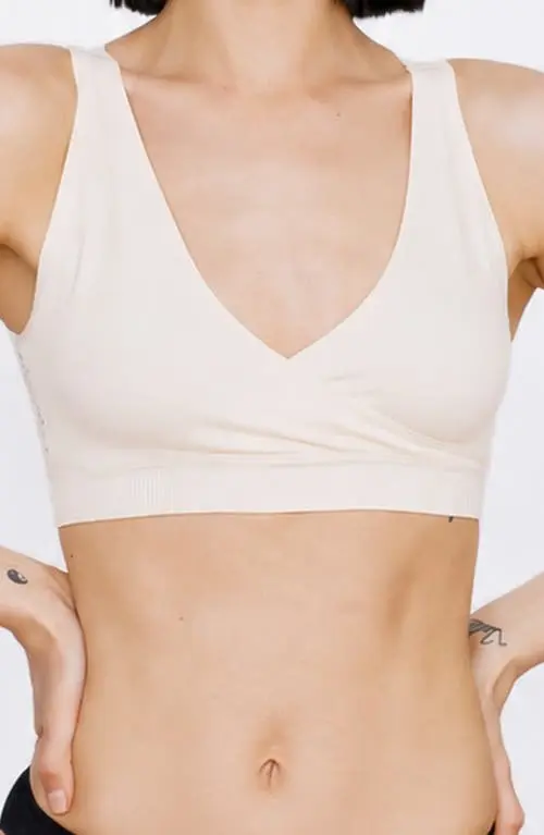 BRABAR Hug Lace-back Sports Bra - Vanilla Ice