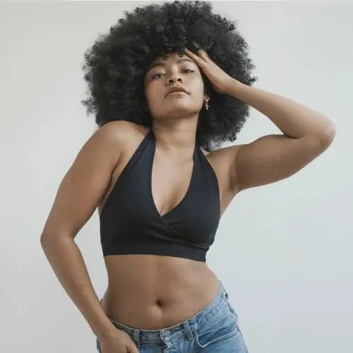 BRABAR Hug Backless Halter Bralette - White