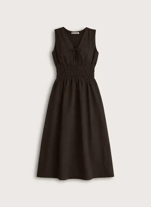 BAUKJEN Kyrah Cotton Waisted Midi Dress