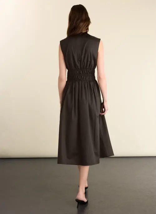 BAUKJEN Kyrah Cotton Waisted Midi Dress