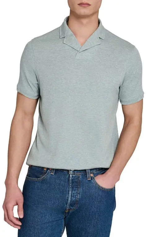 W.R.K Slim Fit Rib Solid Polo - Teal