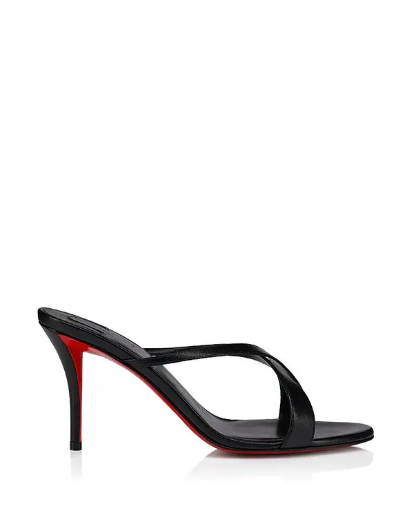 CHRISTIAN LOUBOUTIN Mulazee Cross Mule Sandals - Black