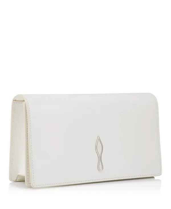 CHRISTIAN LOUBOUTIN Bettina Clutch With Embellishment - White