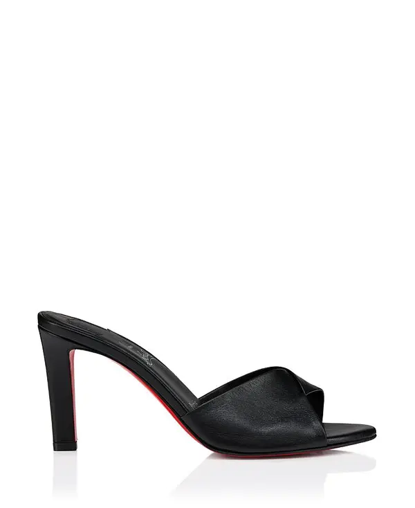 CHRISTIAN LOUBOUTIN Fanny Slide Mule Sandals - Black