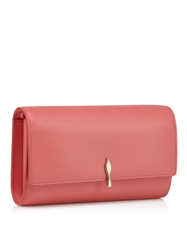 CHRISTIAN LOUBOUTIN Bettina Chain Wallet - Grapefruit