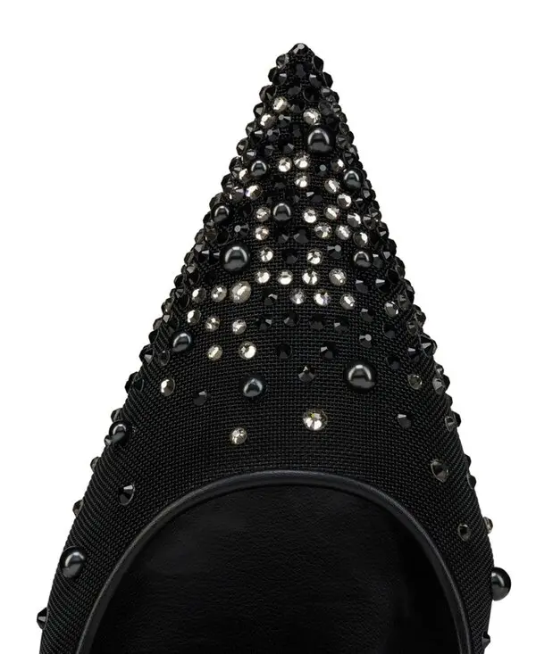 CHRISTIAN LOUBOUTIN Miss Z Degrastrass Perla Pumps - Black